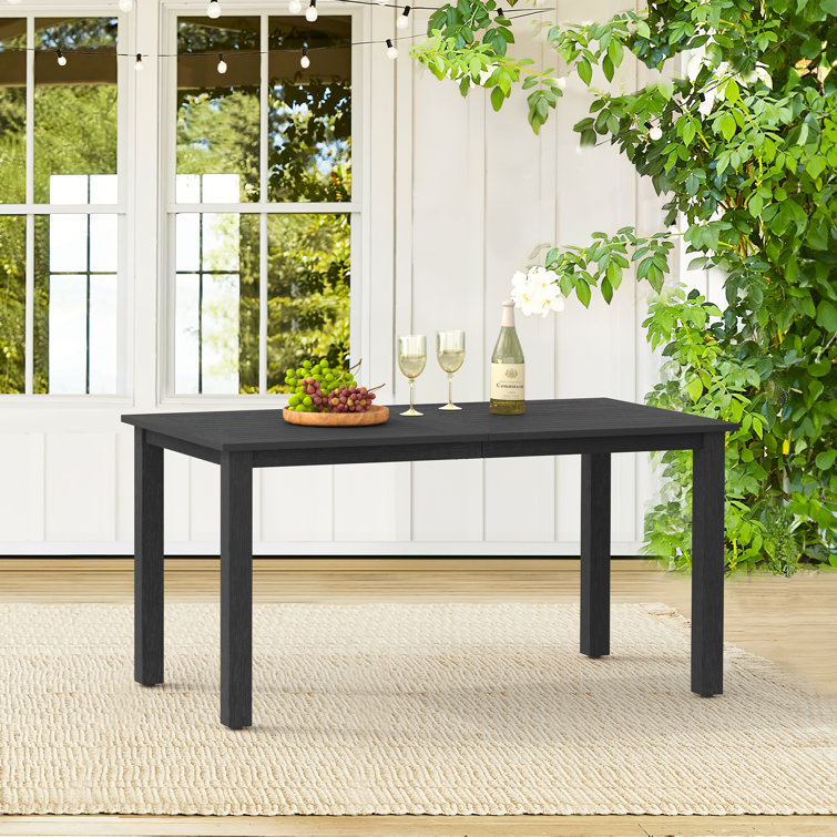 Latitude Run® Rectangular Outdoor Dining Table & Reviews | Wayfair